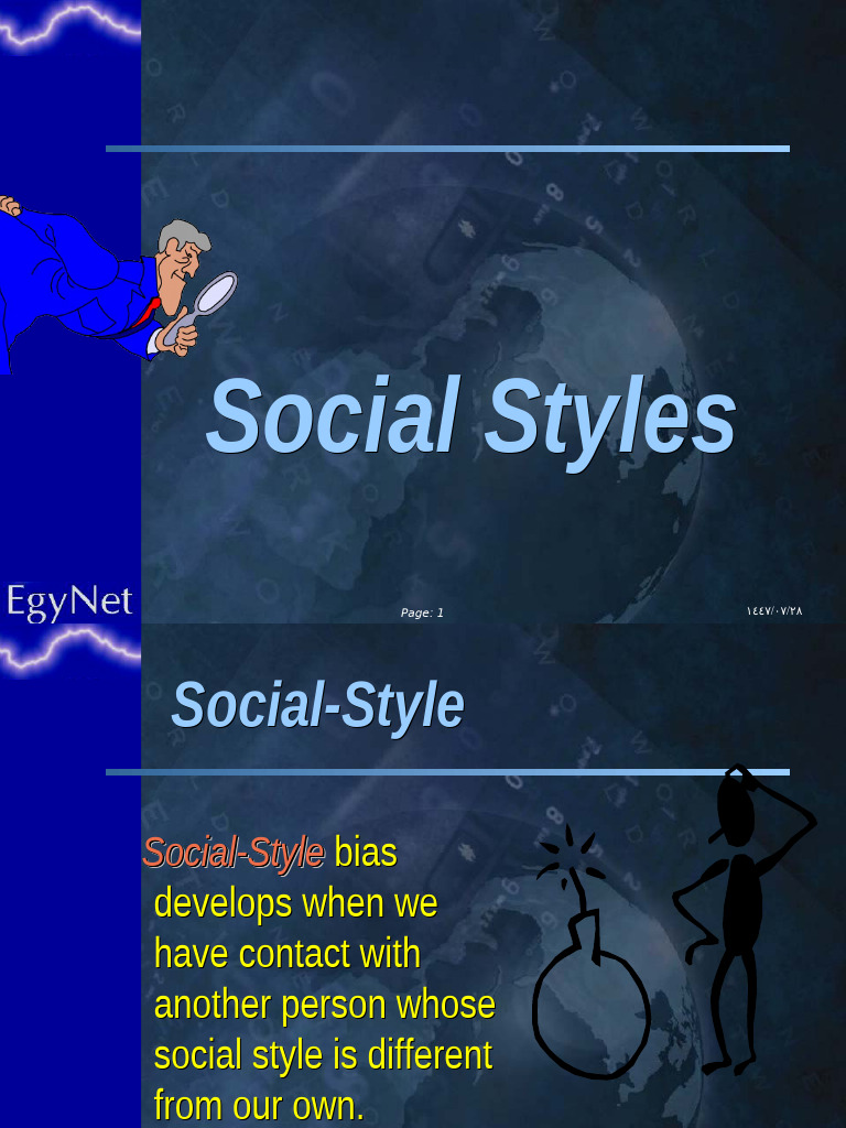 Social Style Presentation | PDF | Social Psychology | Psychology