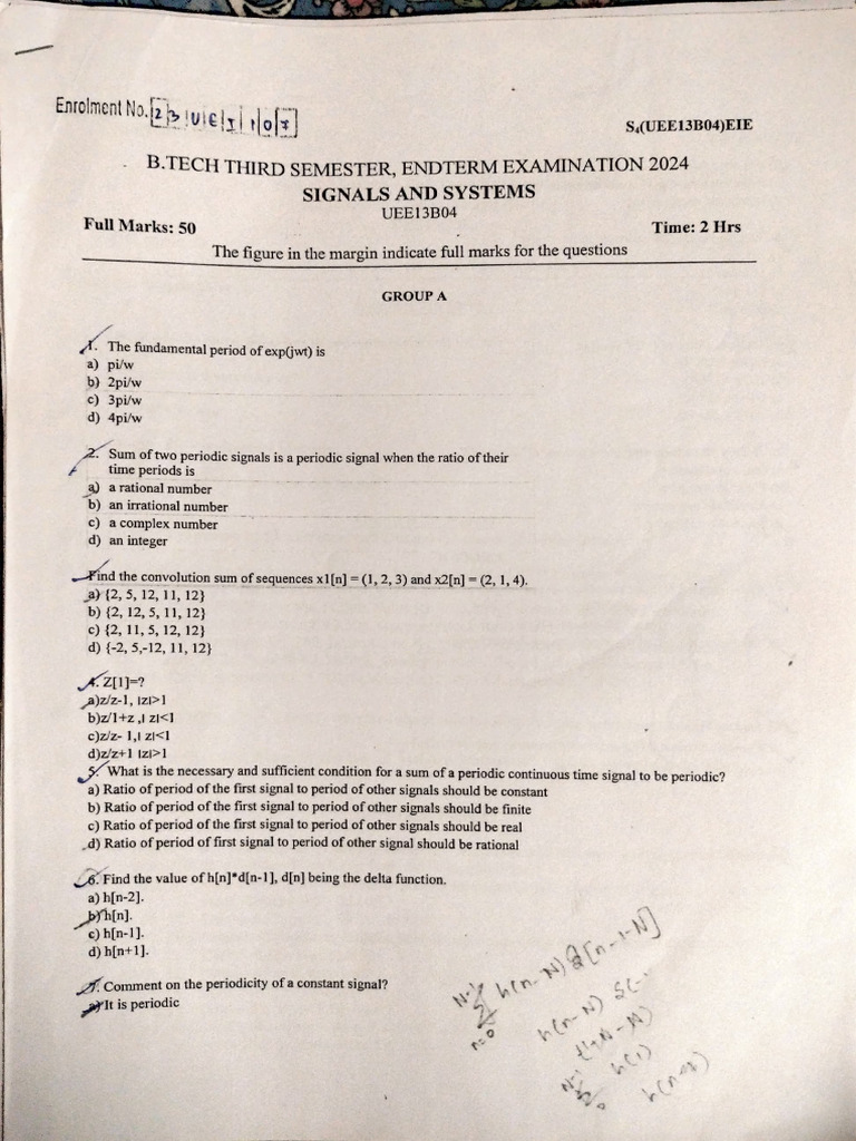 3rd Sem EIE End Term Pyq | PDF | Mosfet | Series And Parallel Circuits