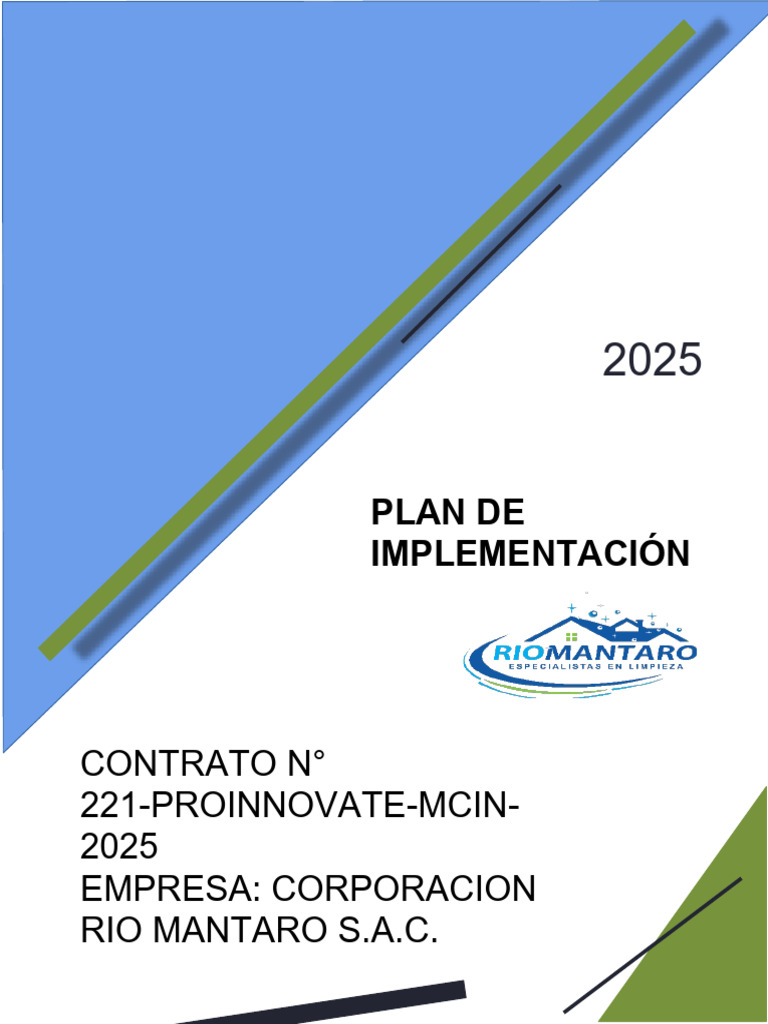 Plan_Implementacion_RIO MANTARO (1) | PDF | Sistema de información ...