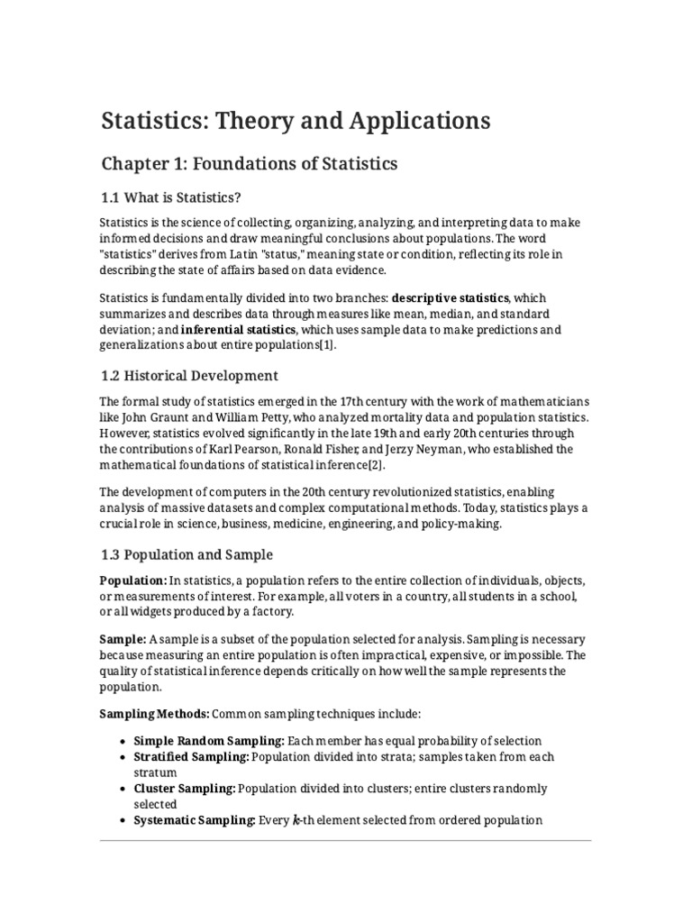 Foundations of Statistics Explained | PDF | Statistics | Variance
