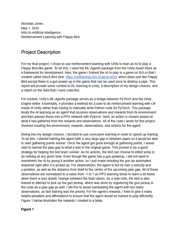 Reinforcement Learning with Flappy Bird | PDF | Artificial Intelligence ...