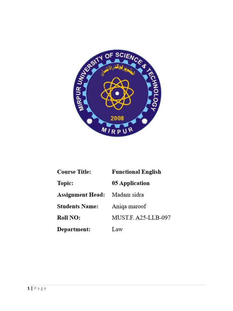Aniqa Assignment | PDF | Fee