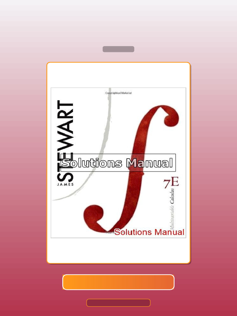 Test Bank for Multivariable Calculus 7th Edition Stewart | PDF ...