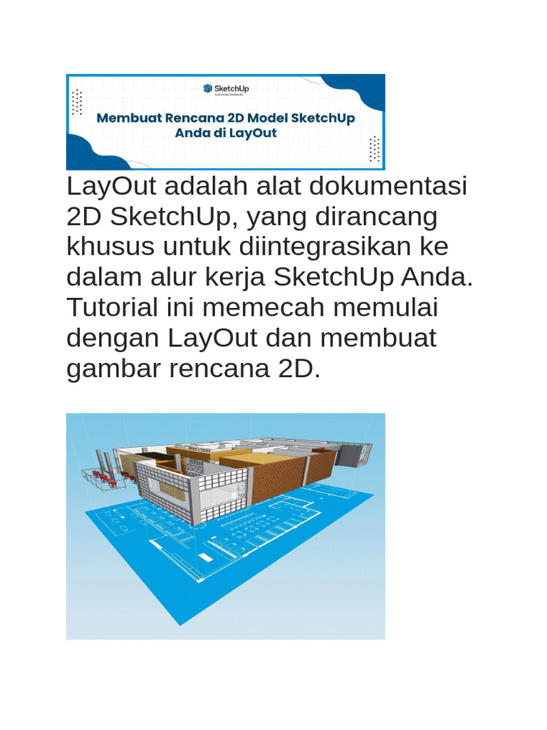 Panduan Menggunakan LayOut untuk SketchUp | PDF