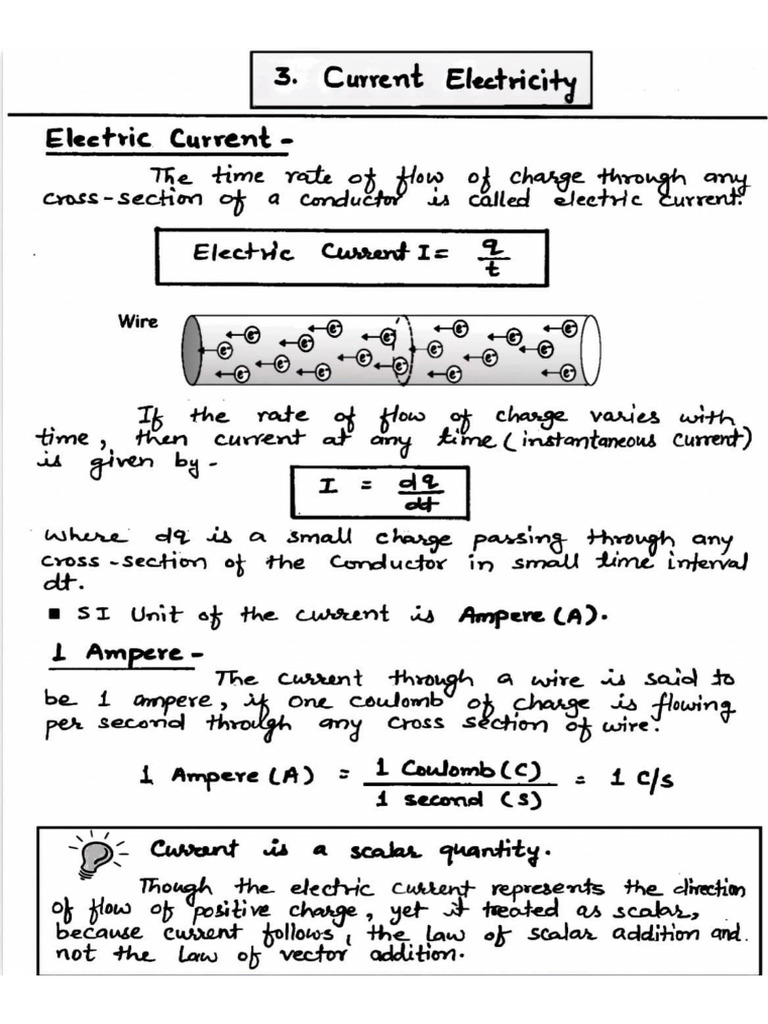 Ch-3 Current Electricity PDF | PDF