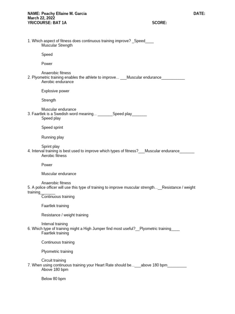 Fitness Training Methods Explained | PDF | Physical Fitness | Strength ...