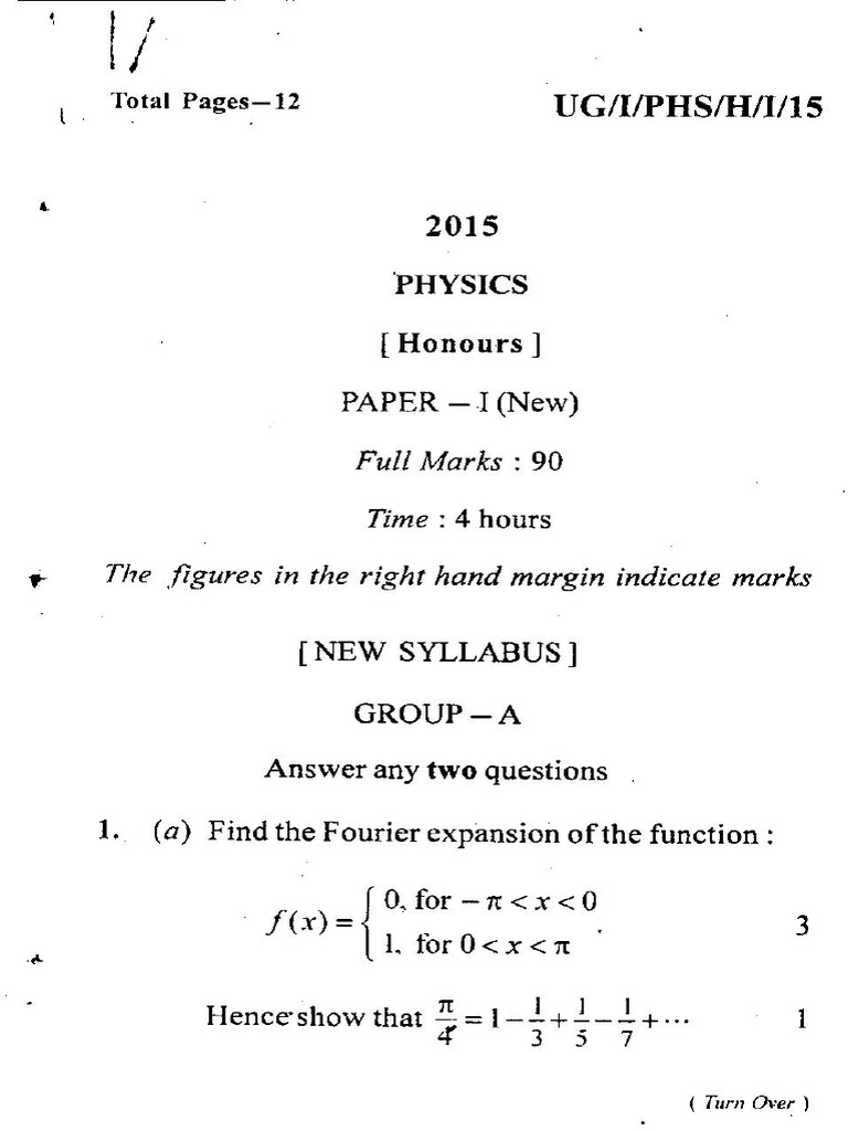 2015 Question Paper | PDF