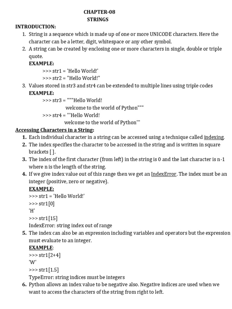 strings | PDF | String (Computer Science) | Computing