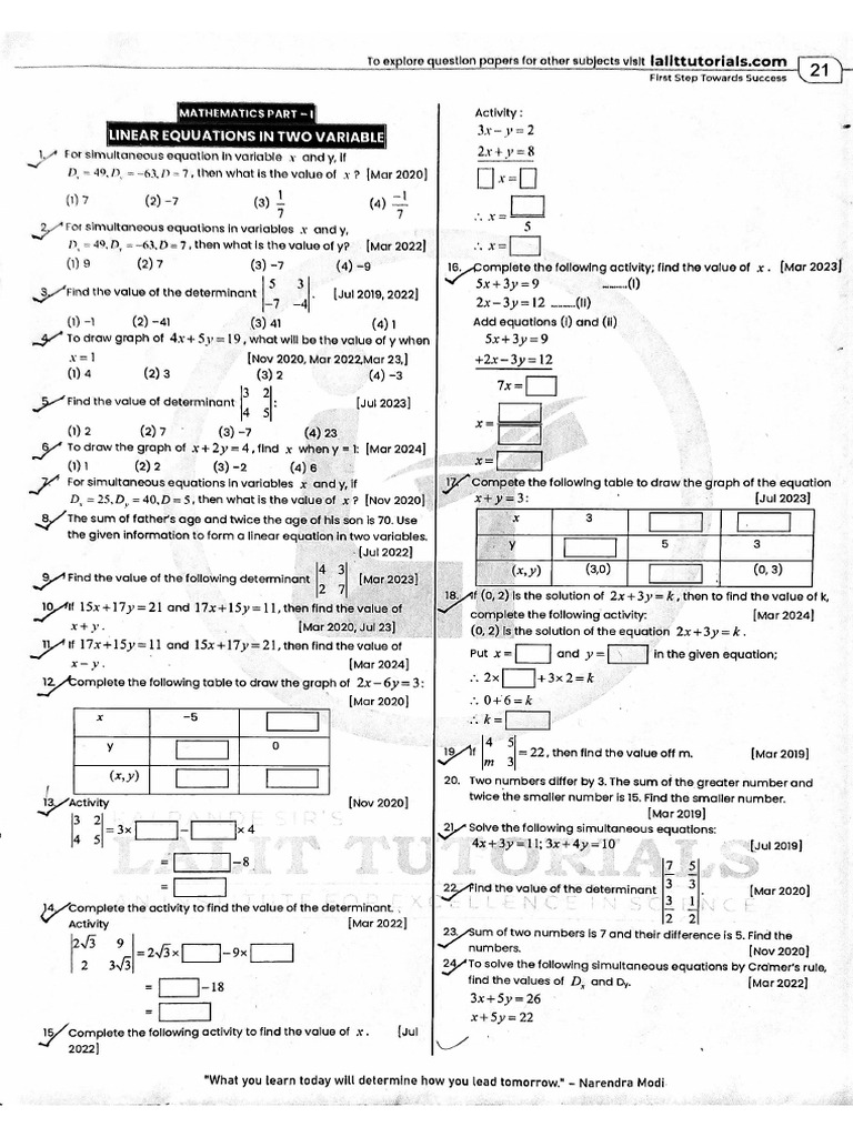 MATH - I | PDF