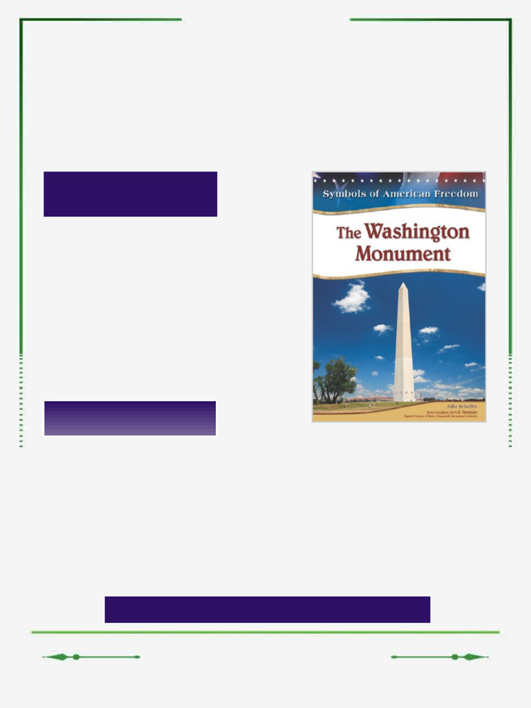 The Washington Monument Symbols of American Freedom 1st Edition Julia ...