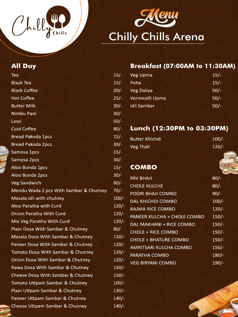 Chilly Chills Menu Design (1) | PDF
