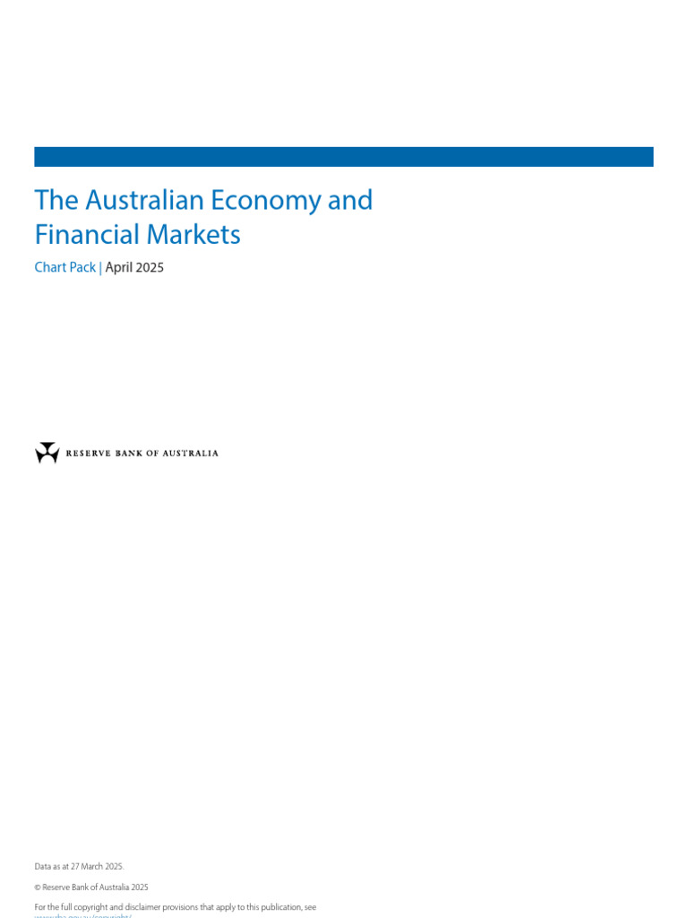 Australian Economy Chart Pack April 2025 | PDF | Economies | Money