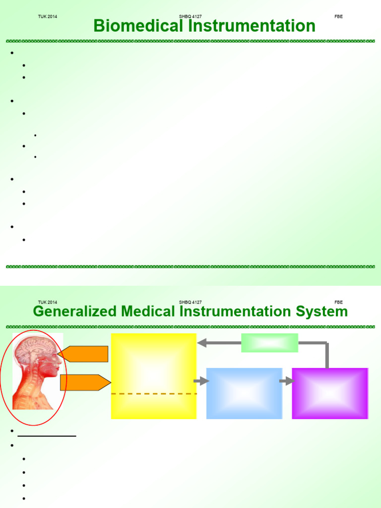 09 Bioinstrumentation Basics | PDF | Instrumentation | Sensor