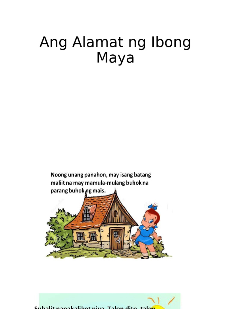 Ang Alamat NG Ibong Maya | PDF