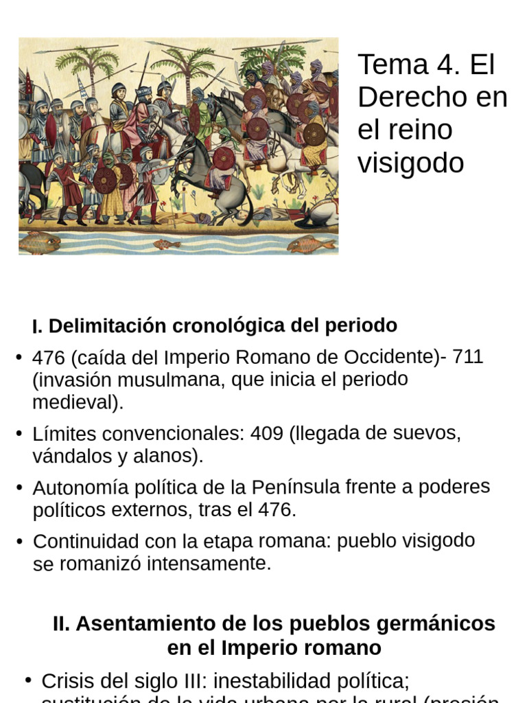 Derecho visigodo: evolución y características | PDF | Antigüedad tardía