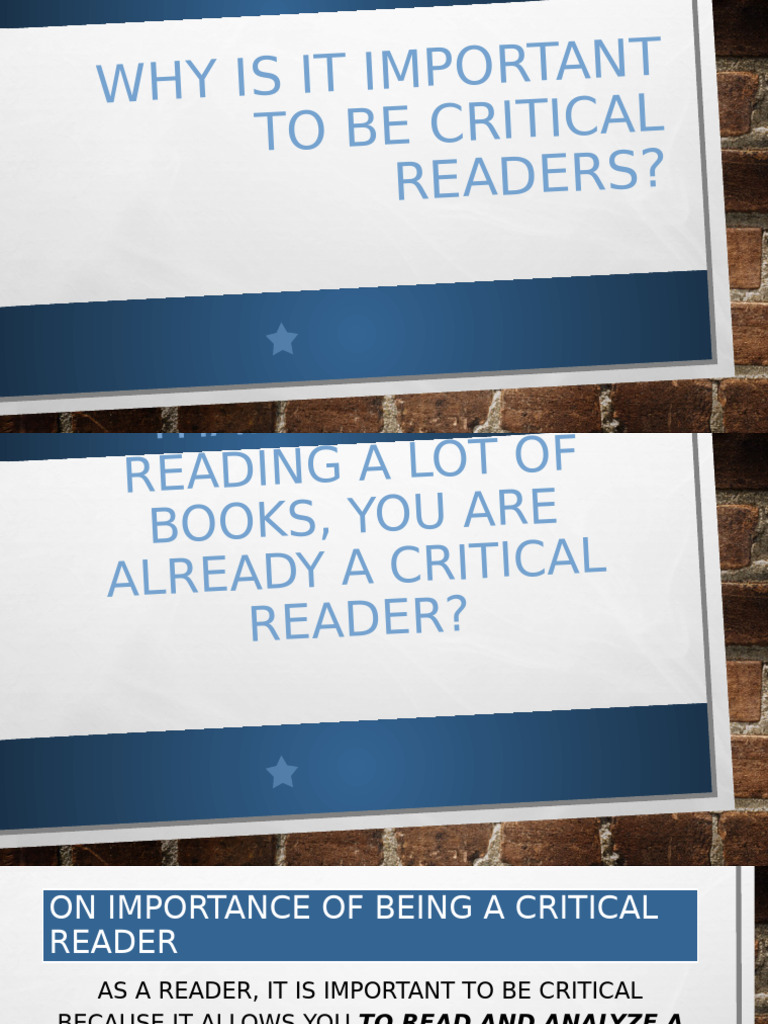 Importance of Critical Reading Skills | PDF | Knowledge | Argument