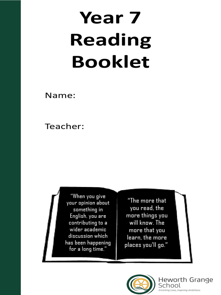 Year-7-reading-booklet.250961808.289385532 | PDF