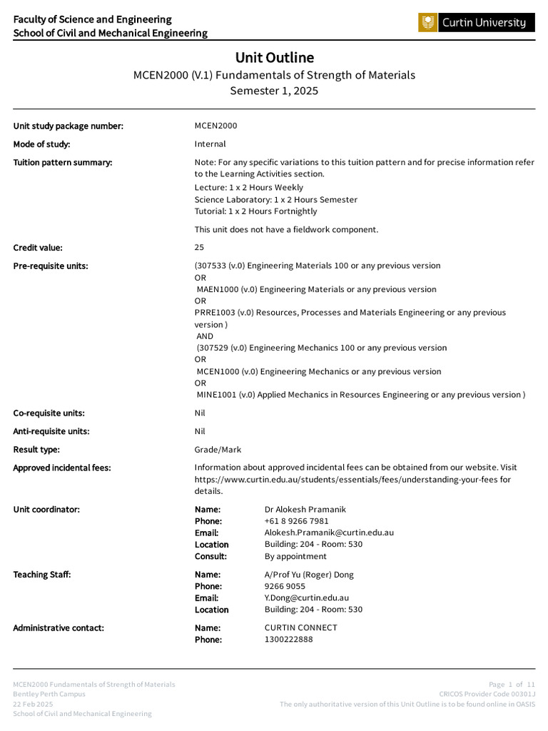 Fundamentals of Strength of Materials | PDF | Educational Assessment ...