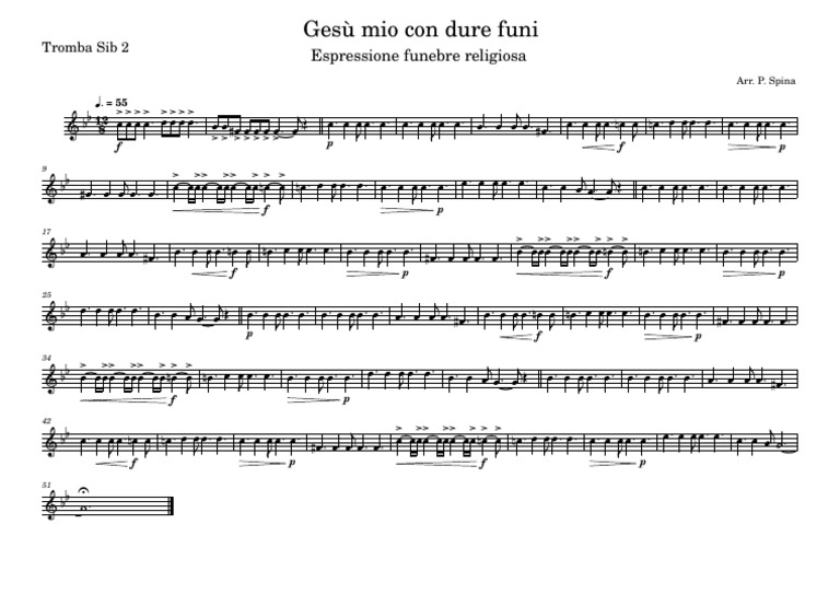 Gesù_mio_con_dure_funi-Tromba_Sib_2 | PDF