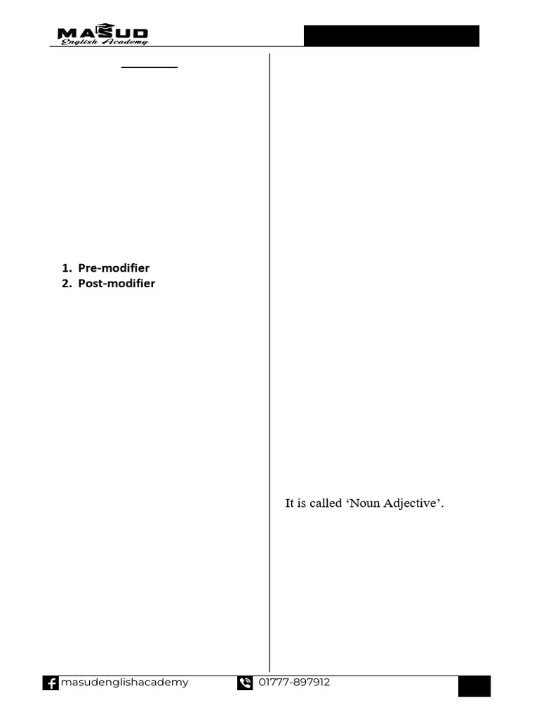 Understanding Sentence Modifiers | PDF | Verb | Adjective