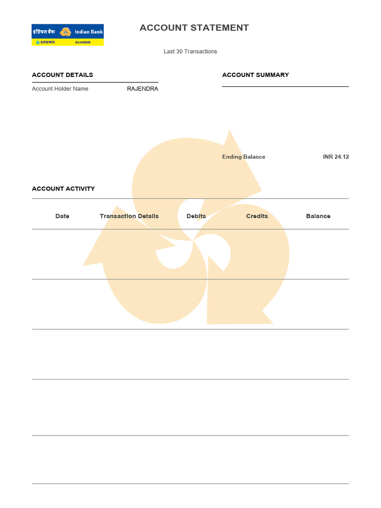 Savings Account Statement Summary | PDF | Debits And Credits | Accounting