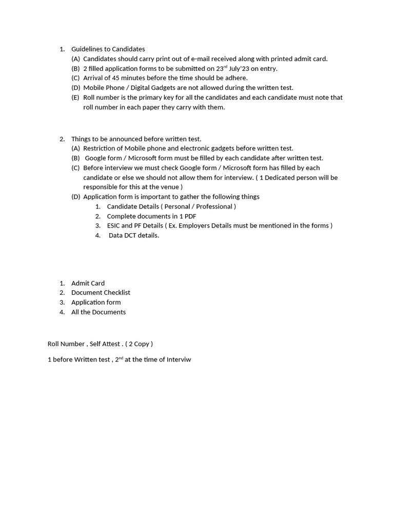 General Guidelines (2) | PDF