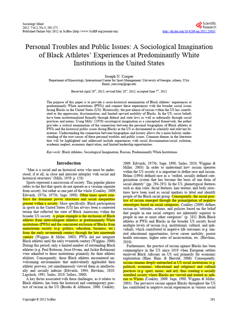 Cooper - 2012 - Personal Troubles and Public Issues-A Sociological ...