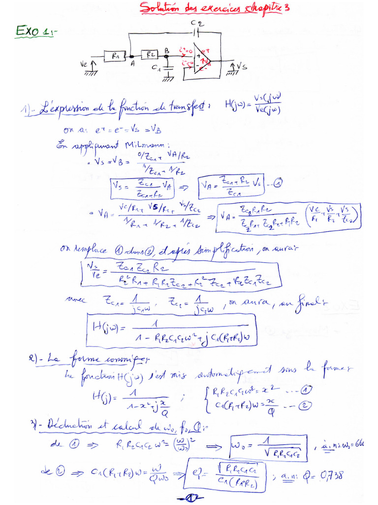 Solution série TD n°3 | PDF