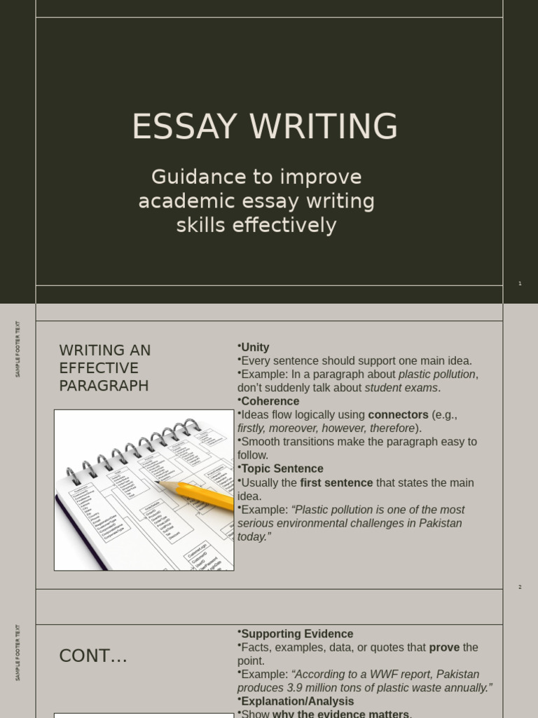 Improve Academic Essay Writing Skills | PDF | Essays | Adolescence