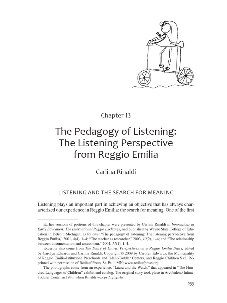 The Hundred Languages of Children the Reggio Emili... ---- (Part III ...