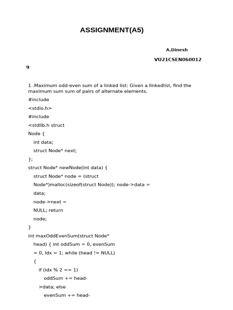 Assignment(p5) | PDF | Algorithms And Data Structures | Algorithms