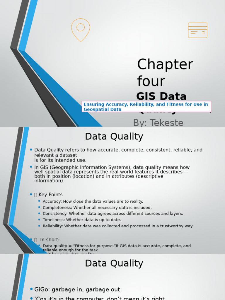 GIS Data Quality: Accuracy & Reliability | PDF | Geographic Information ...