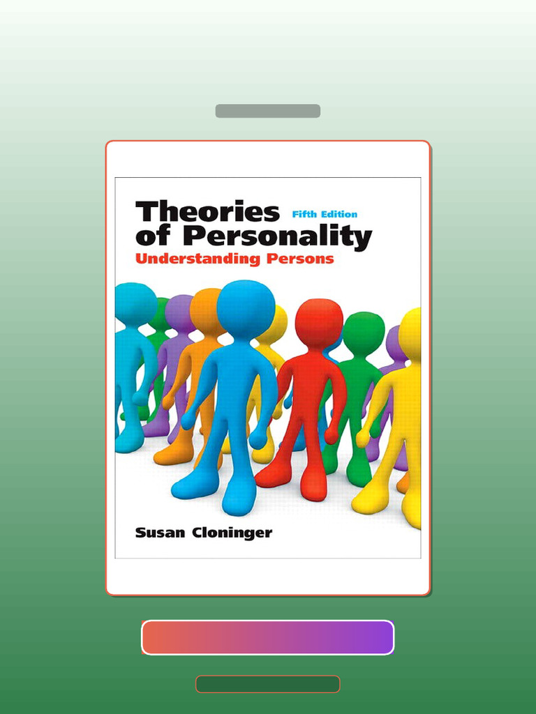 Test Bank for Theories of Personality Understanding Persons 5E ...