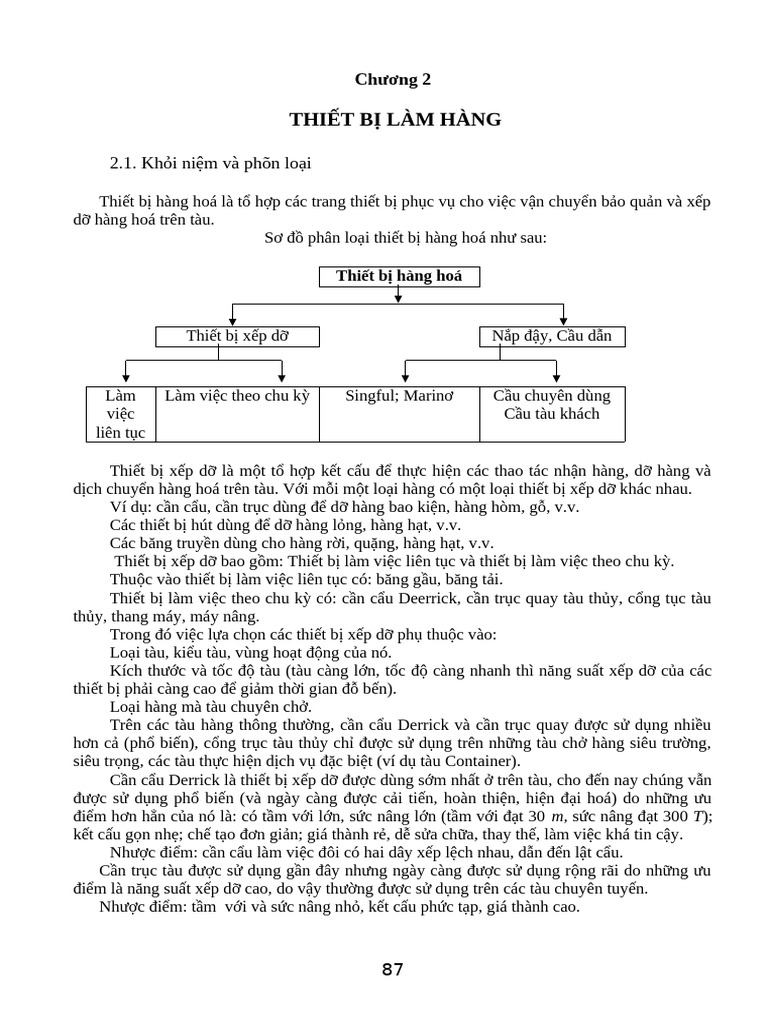 Chuong 2_ Thiet Bi Lam Hang | PDF
