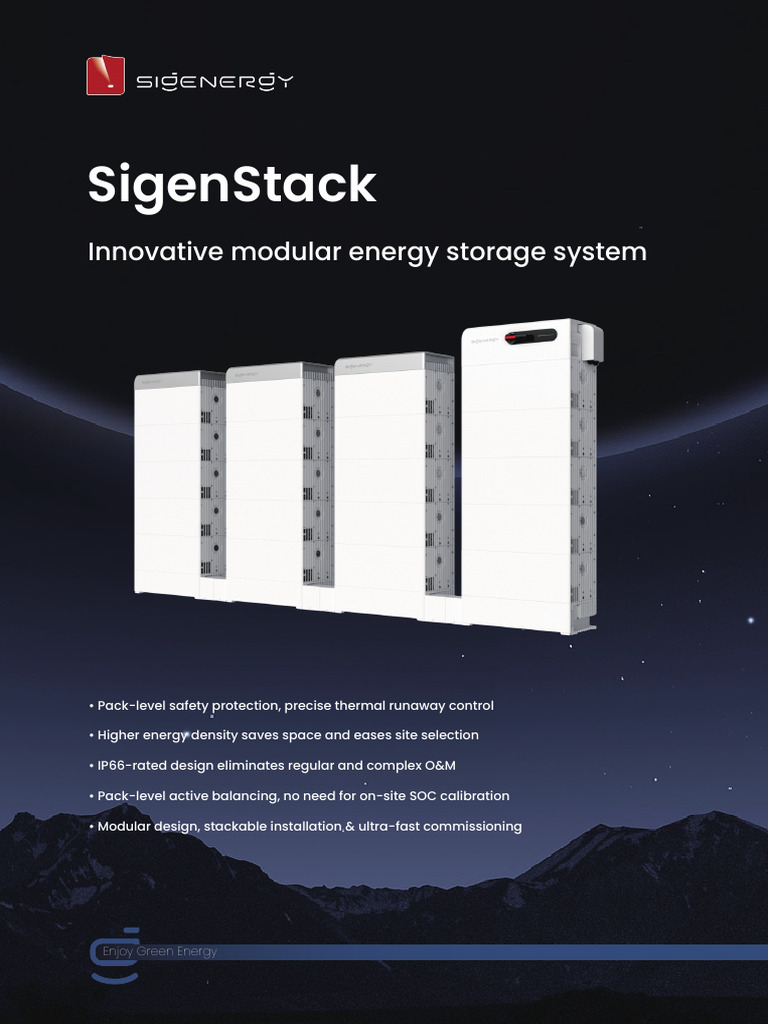 Datasheet - SigenStack BAT 12.0 & SigenStack BC | PDF | Power Inverter ...