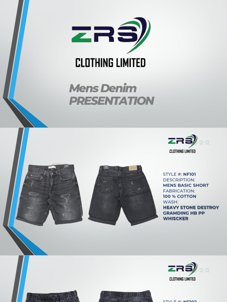Mens Denim Zrs Clothing | PDF
