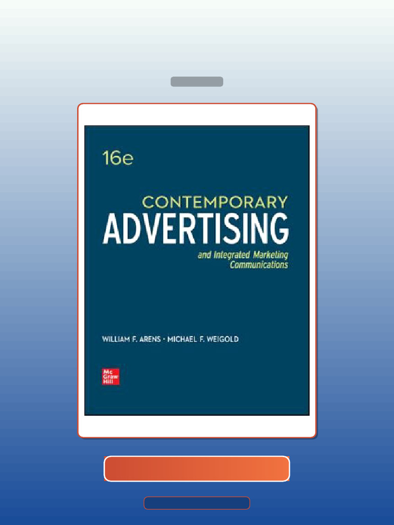 Test Bank for Contemporary Advertising 16th Edition Arens | PDF ...