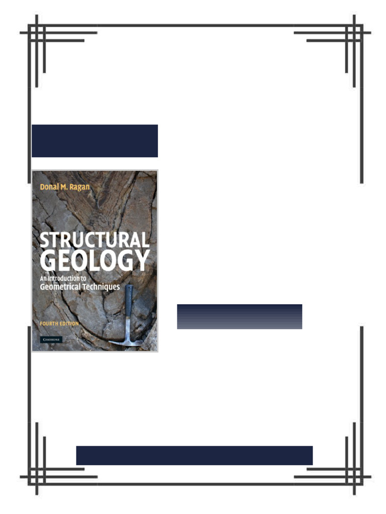 Structural Geology An Introduction to Geometrical Techniques 4th edition Donal M. Ragan ebook ...