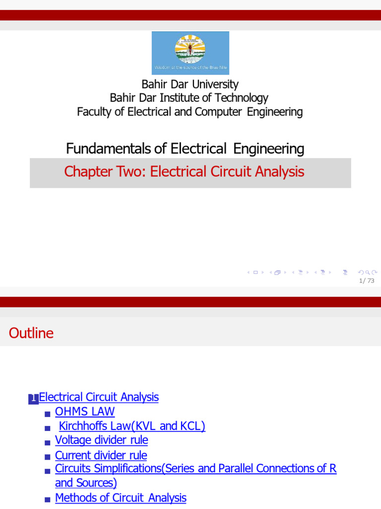 Electrical Circuit Analysis Fundamentals | PDF | Series And Parallel ...