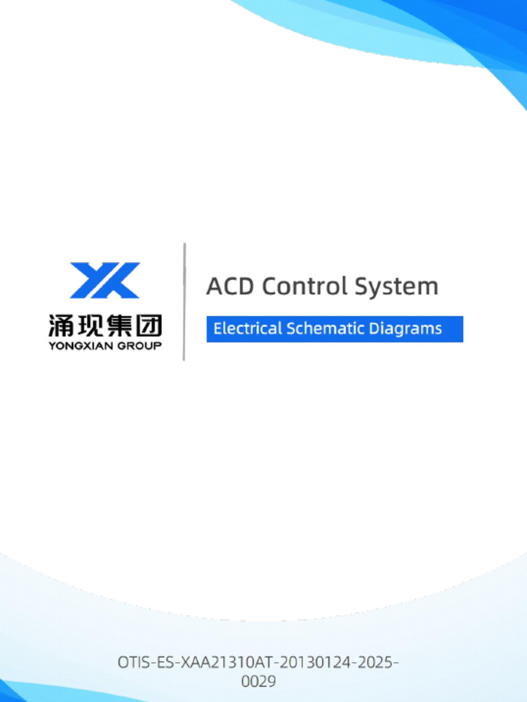 Acd Control System Electrical Schematic Diagrams Xaa21310at Otis Es ...