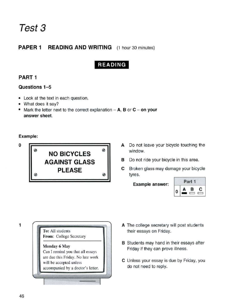 PET 2 Test 3 | PDF