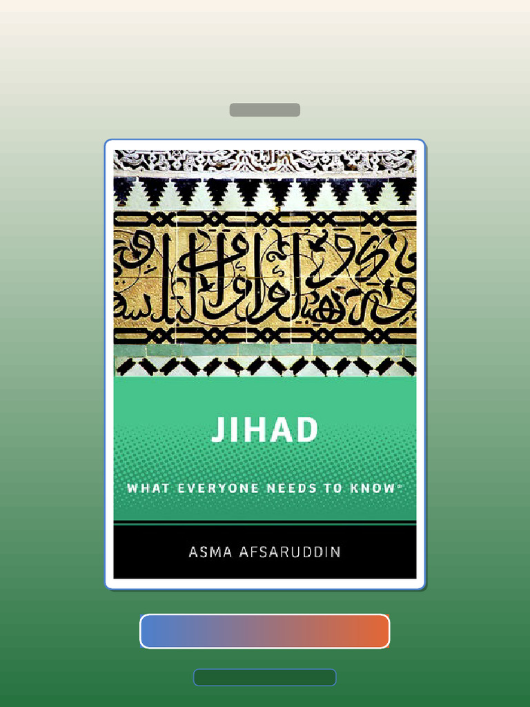 Test Bank for JIHAD What Everyone Nees to Know 1st Edition | PDF ...