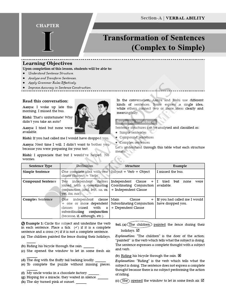 AFCAT Supplement | PDF | Sentence (Linguistics) | Clause