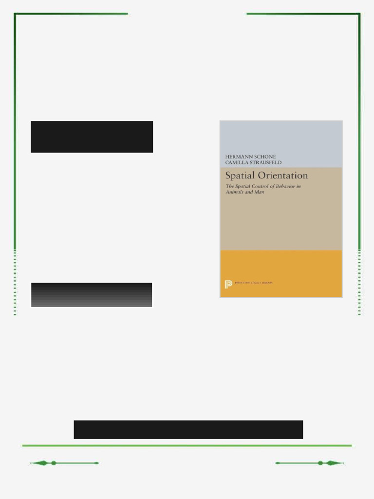 Spatial Orientation The Spatial Control of Behavior in Animals and Man ...
