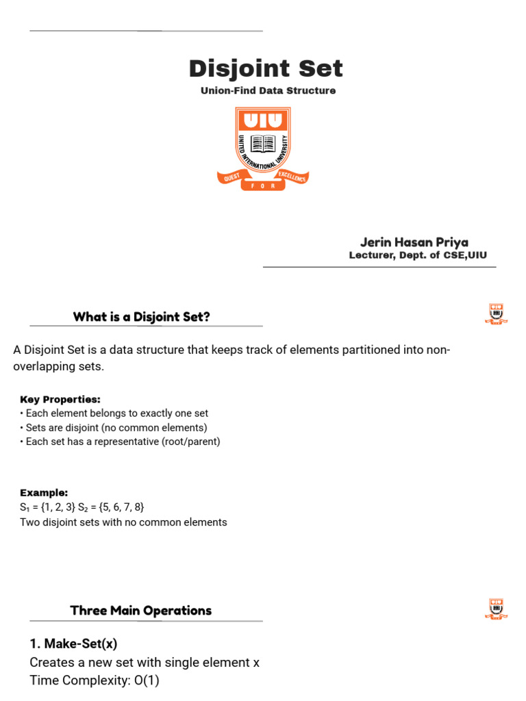 LAB_7 Disjoint Set | PDF | Applied Mathematics | Algorithms