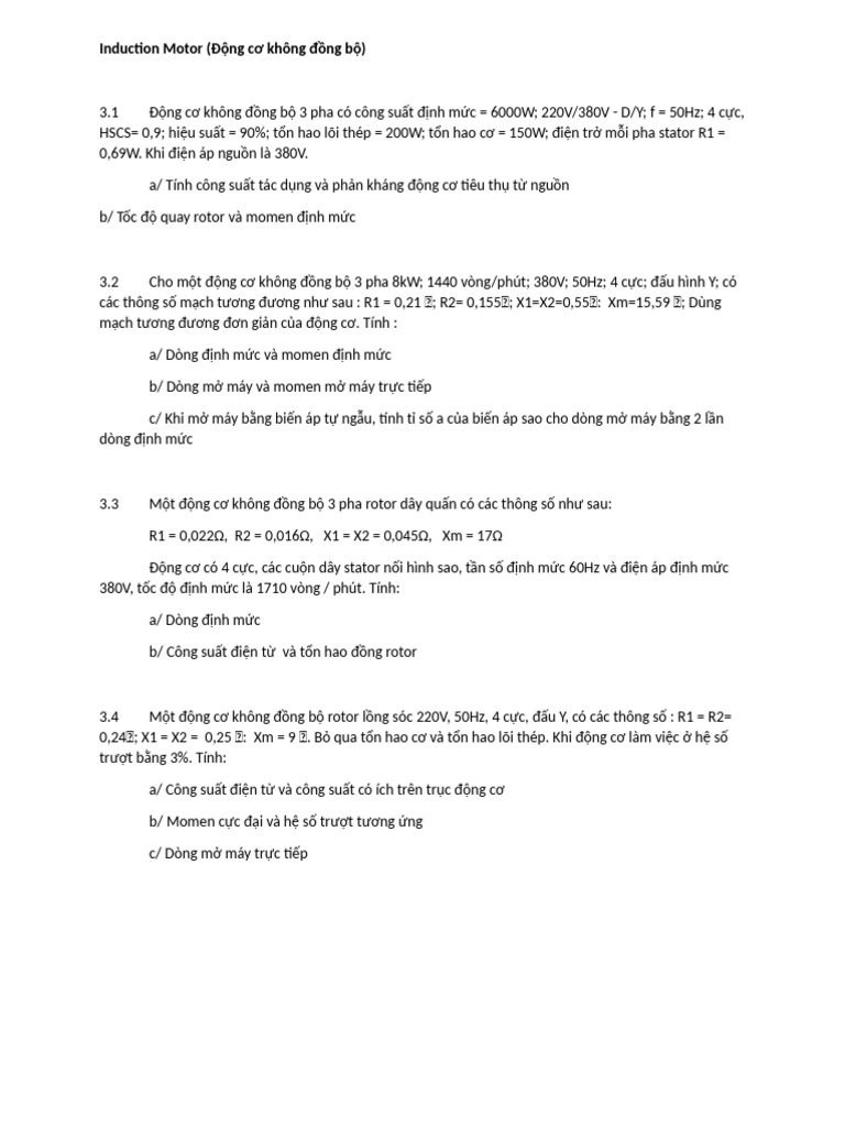 Induction Motor | PDF