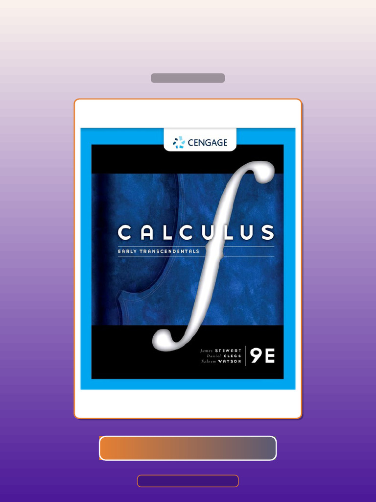 Test Bank for Calculus Early Transcendentals 9th Edition by James ...