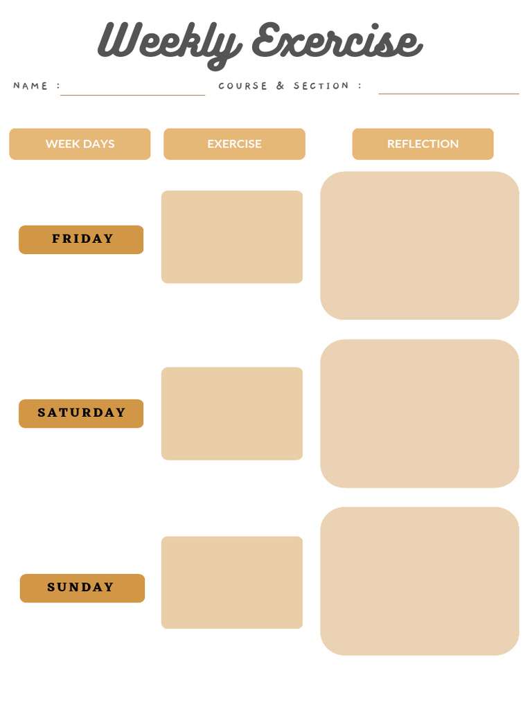 Weekly Exercise | PDF