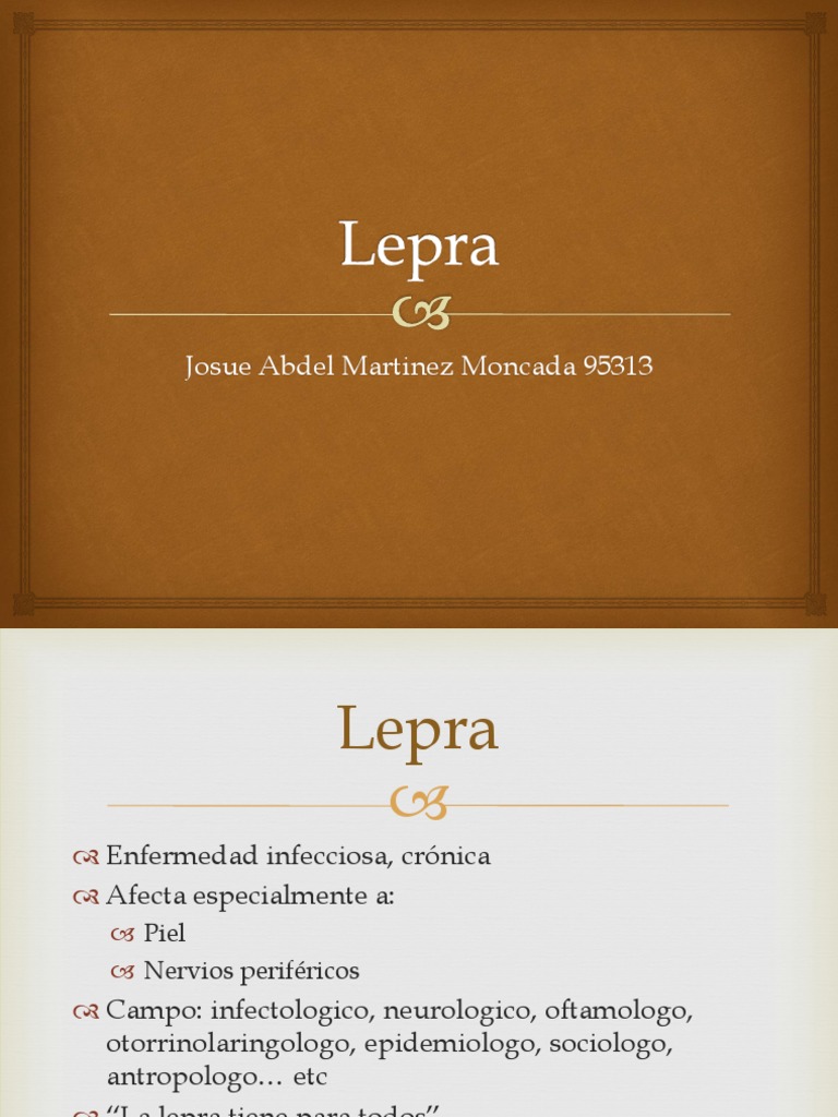 Lepra | PDF | Lepra | Infección