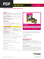 Weber 331 TX Repair Mortar Datasheet | PDF | Cement | Mortar (Masonry)